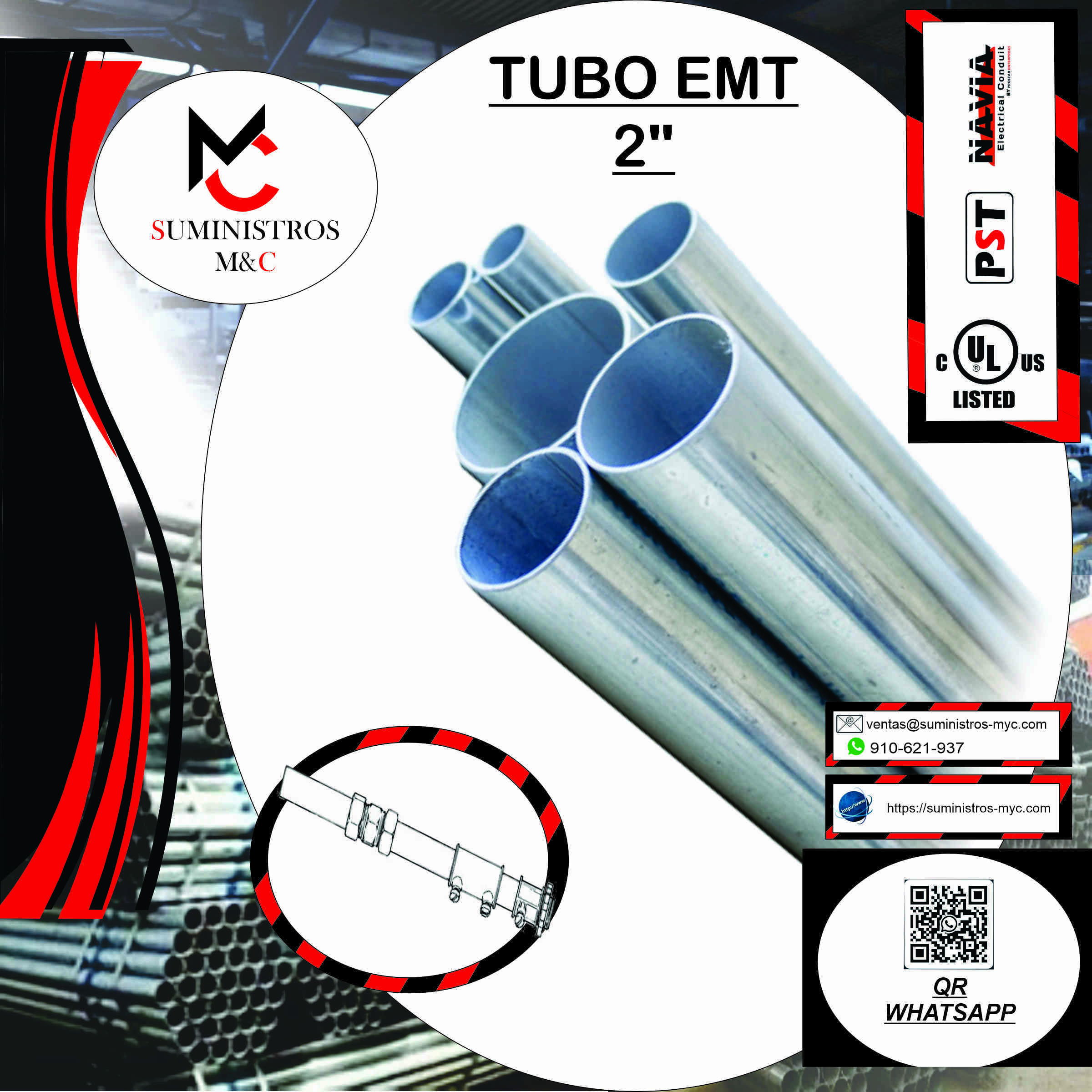 TUBO CONDUIT EMT 2" - Suministros M&C
